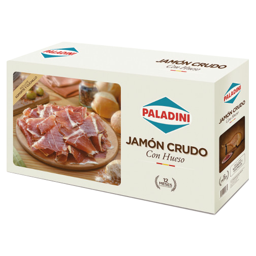 Paladini - Jamón crudo en bloque - Jamón crudo sin hueso